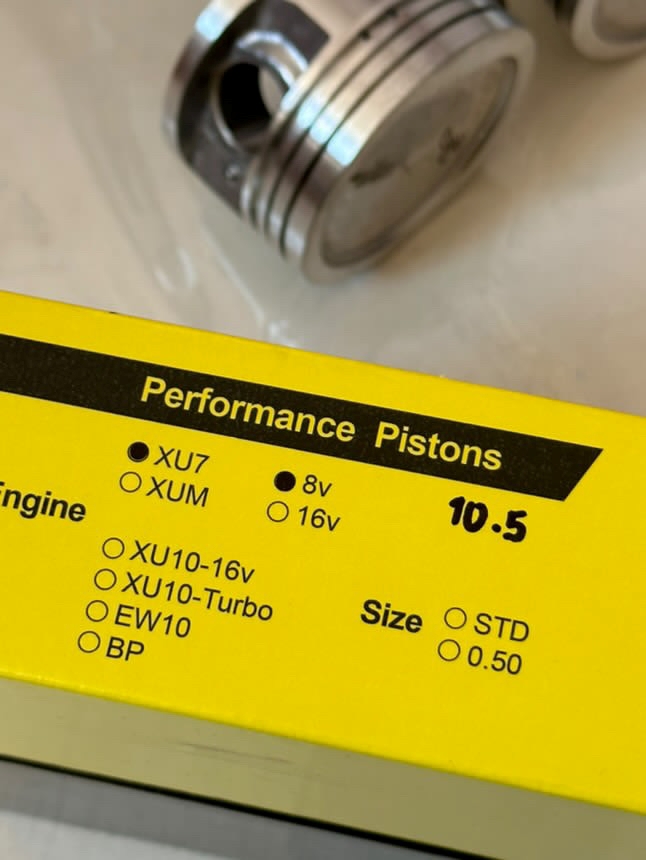 پیستون تراکمی هورنت مخصوص موتور XU7 - grand tuning